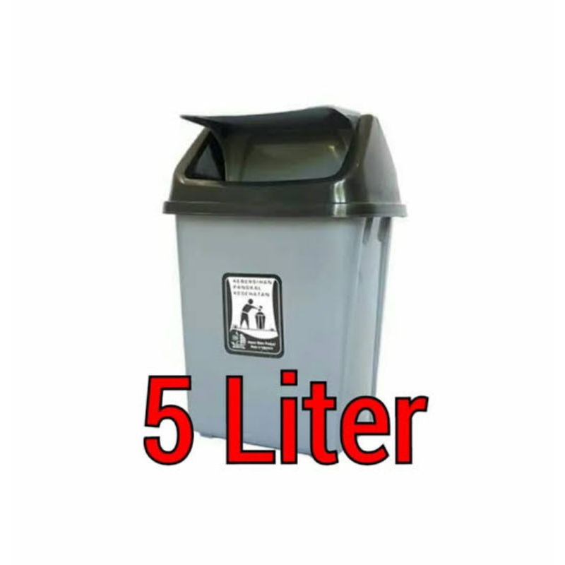 Jual Bak sampah tutup 5L - Tempat sampah 5 Liter | Shopee Indonesia