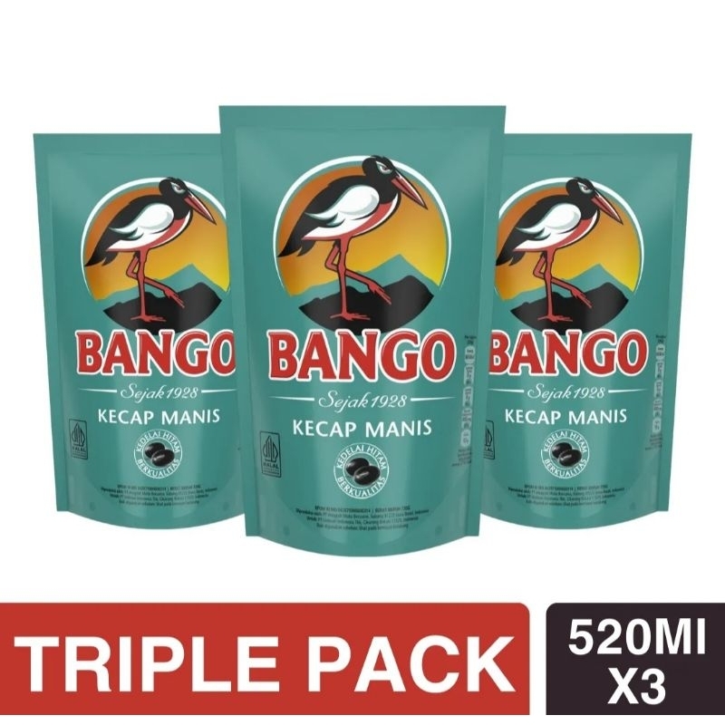 Jual Kecap Manis Bango 520 ml / 720 gr - Triple Pack | Shopee Indonesia