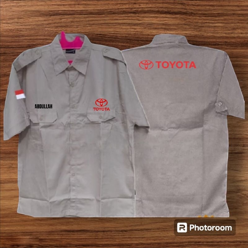 Jual Kemeja TOYOTA Seragam Toyota Krem Lengan Panjang | Shopee Indonesia