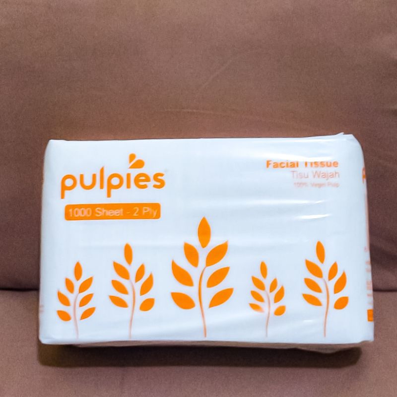 Jual Facial Tissue Pulpies - Tissue Refill Jumbo 1000 Sheets 2 Ply ...
