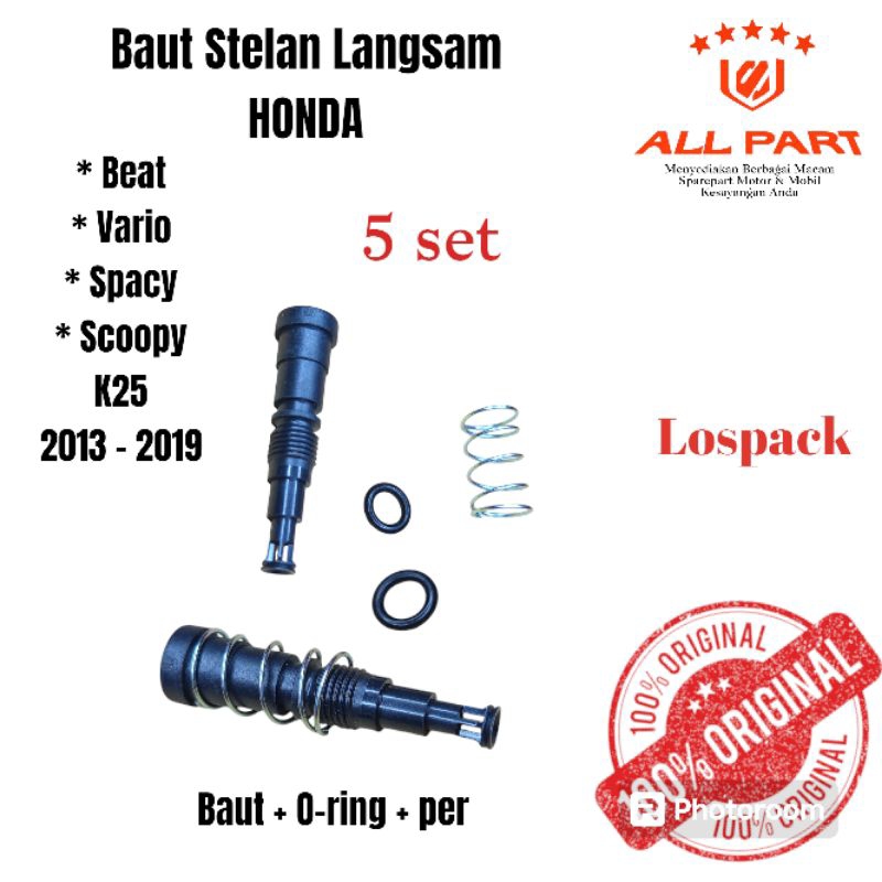 Jual (ORIGINAL) 3set baut setelan langsam honda beat fi vario fi spacy ...