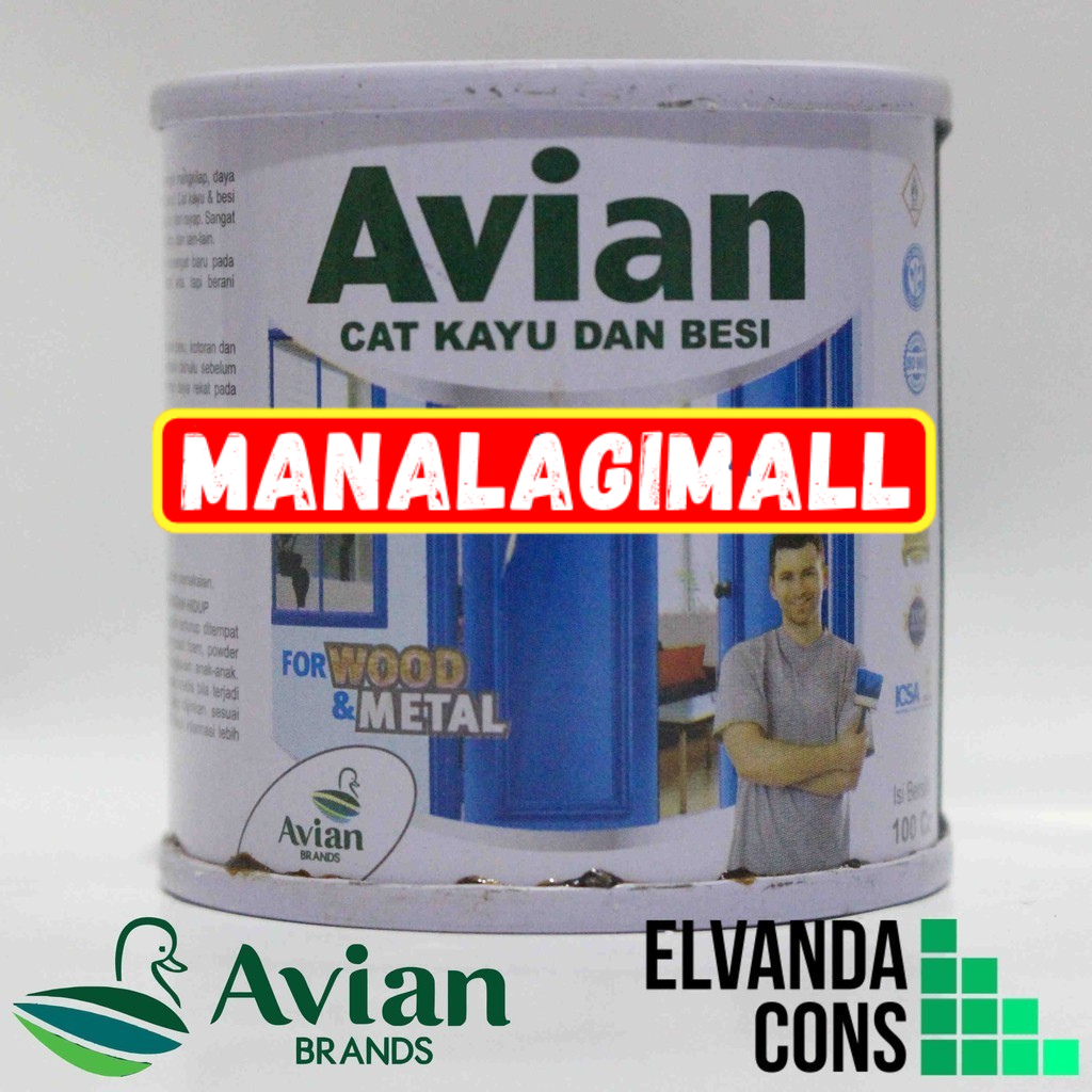 Jual AVIAN 100cc Cat Minyak Kayu dan Besi AVIAN 100 cc | Shopee Indonesia