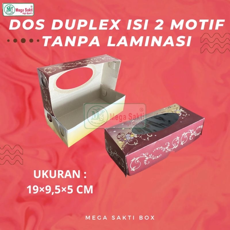 Jual (ISI 10 PCS) DOS / DUS DUPLEX DONAT MOTIF TANPA LAMINASI ISI 2 UK ...