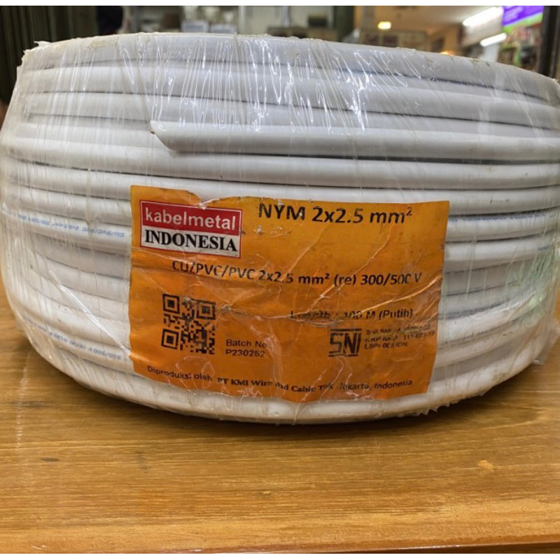 Jual Kabel NYM 2x2.5 2x2,5 METAL KABELMETAL Kawat 100 Meter | Shopee Indonesia