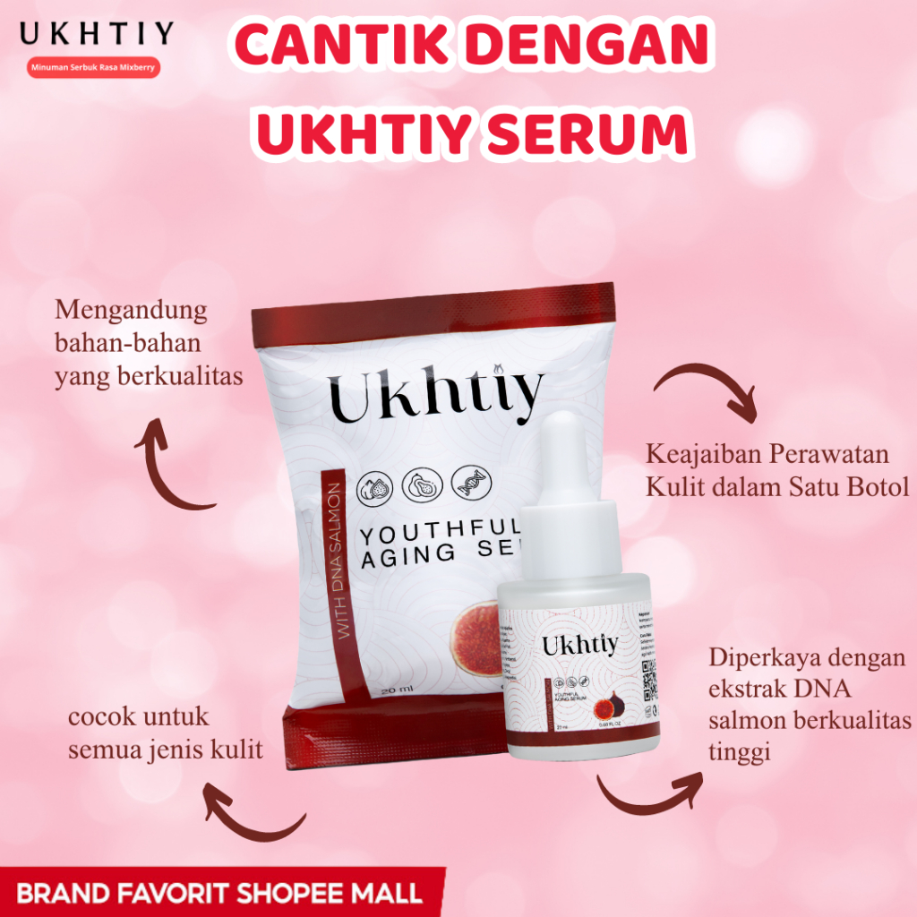 Jual Ukhtiy Salmon DNA Serum Anti Aging 20ml | Shopee Indonesia