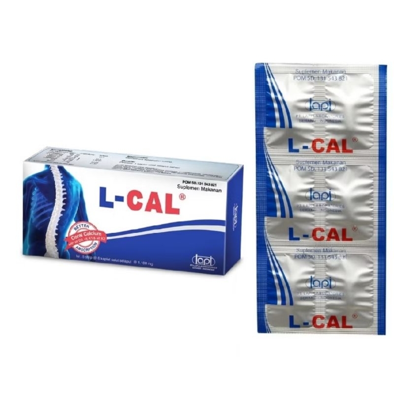 Jual L-CAL Grow Syrup Tumbuh Kembang Anak / Kaplet Kesehatan Tulang ...