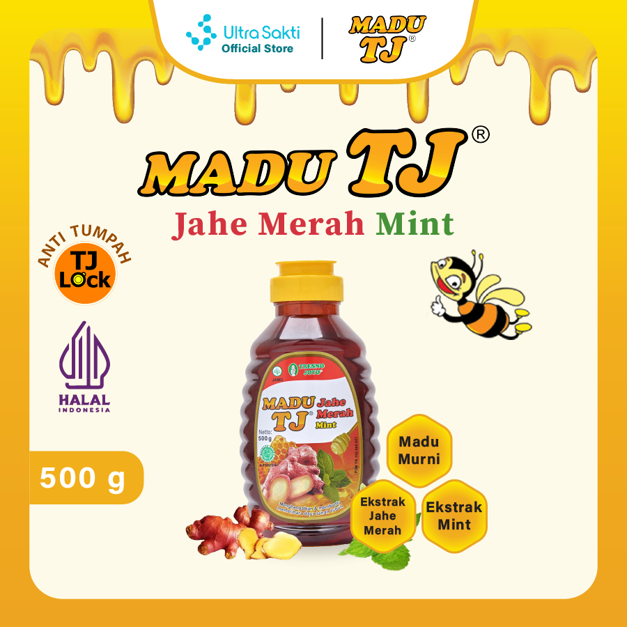 Jual Madu TJ Jahe Merah Mint 500gr - Menghangatkan & Menjaga Daya Tahan ...