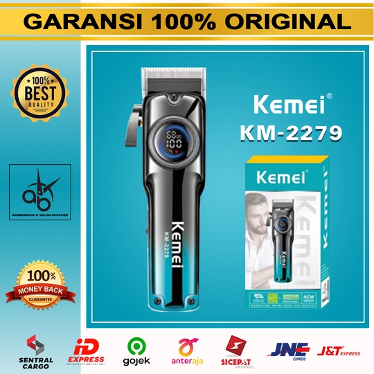 Jual Kemei KM 2279 Hair Clipper Cordless Alat Cukur Rambut Tanpa Kabel Barbershop 2000 mAh ...