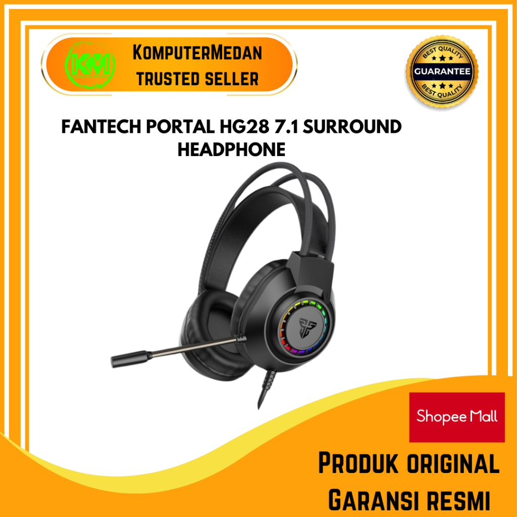 Jual FANTECH PORTAL HG28 7.1 SURROUND HEADPHONE HEADSET GAMING HG 28 ...