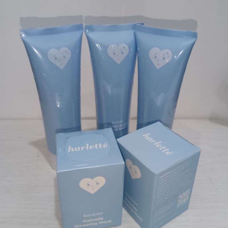 Jual (NEW) Harlette Oatmilk Facial Wash | Shopee Indonesia