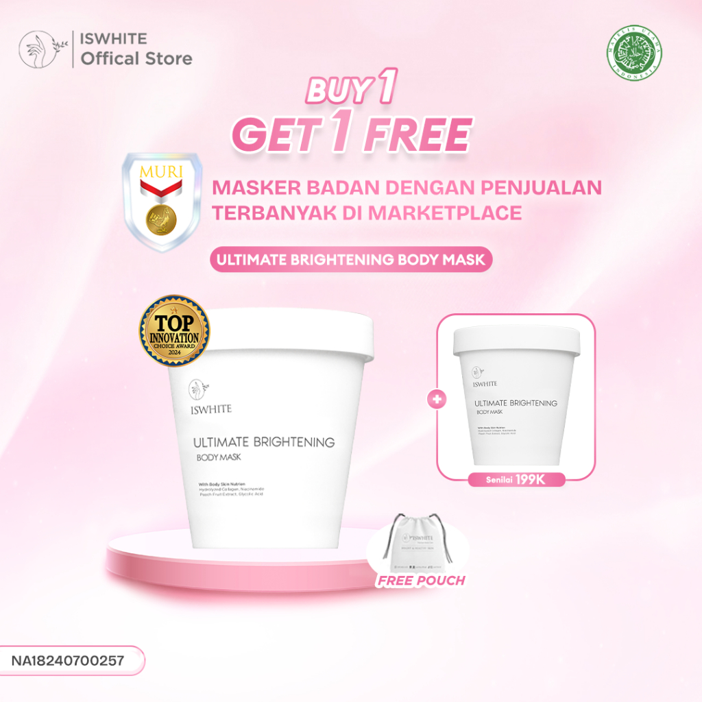 Jual [GET 2 PCS BODY MASK] ISWHITE Perfect Ultimate Body Mask Package ...