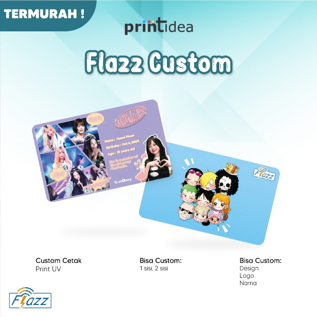Jual Flazz BCA Gen 2 Custom Termurah Cetak Flazz Kartu Etoll | Shopee Indonesia