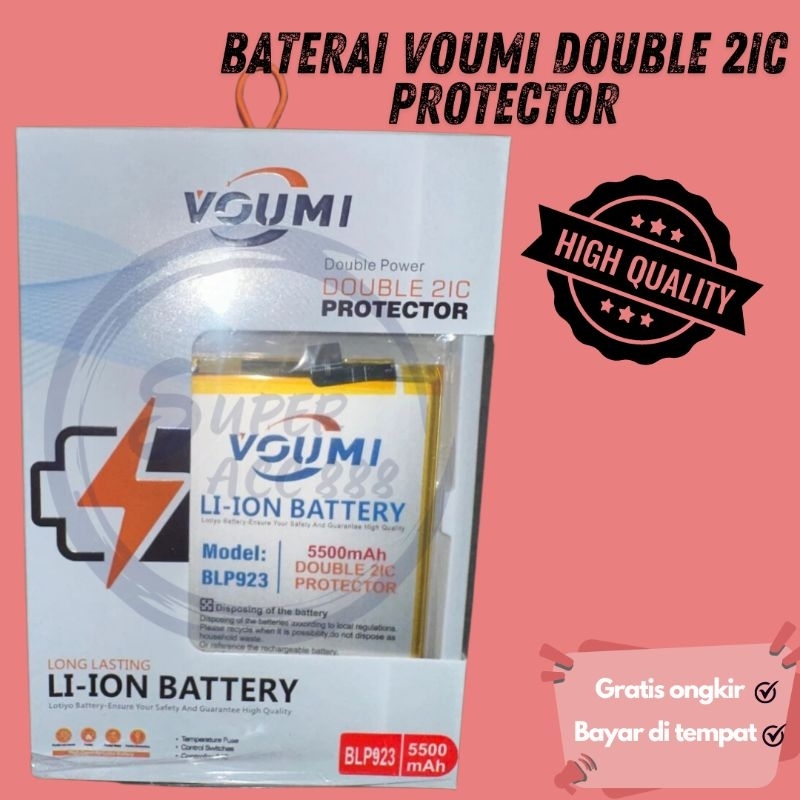 Jual Battery Original Voumi BLP923 5500 Mah DOUBLE 2 IC (OPPO A57 4G ...