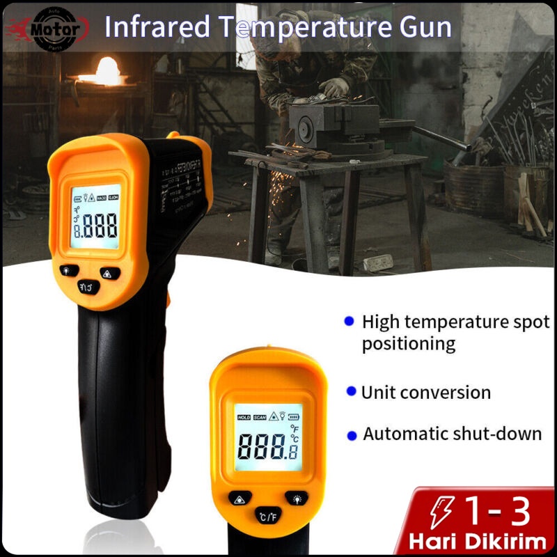 Jual LCD Infrared Thermometer Temperature Gun Water Temperature Air ...