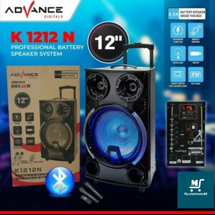 Jual SPEAKER ADVANCE 2 MIC 12 (K1212 N) | Shopee Indonesia