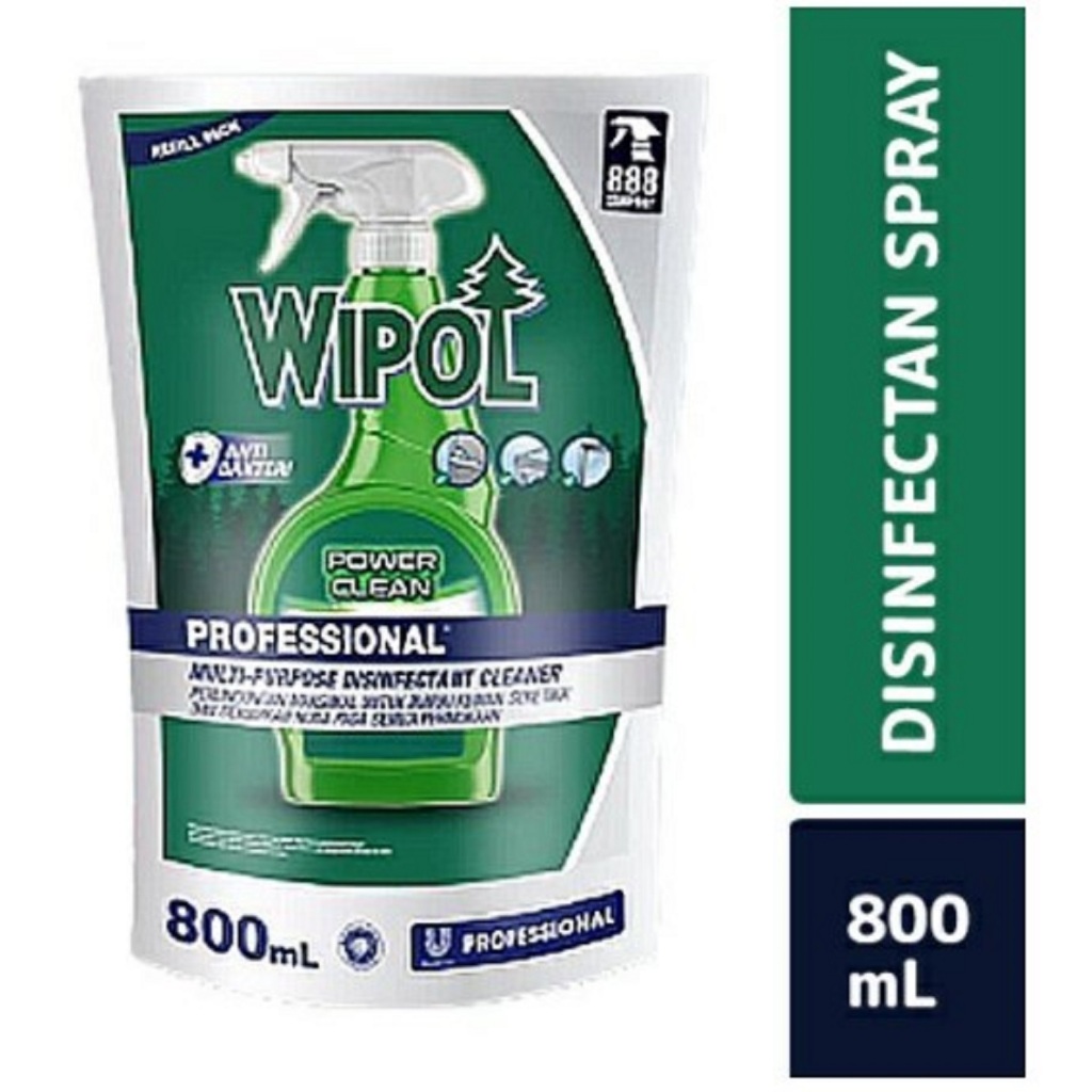Jual Wipol Disinfektan Professional Refill 800 Ml Anti Bacterial 999 | Shopee Indonesia