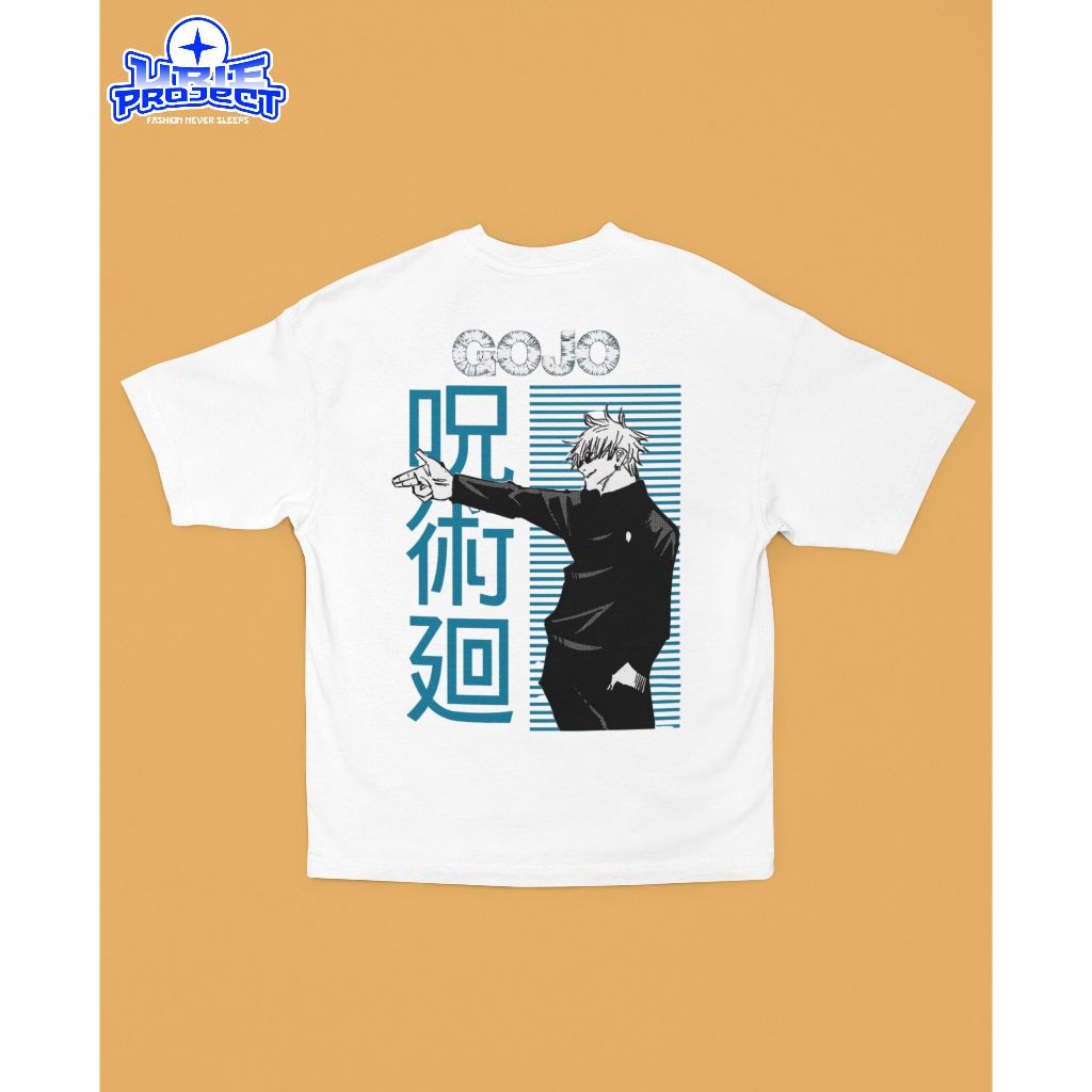 Jual URiEPRJCT - Jujutsu Kaisen Satoru Gojo White / Jual Kaos Anime ... Jual URiEPRJCT - Jujutsu Kaisen Satoru Gojo White / Jual Kaos Anime ...