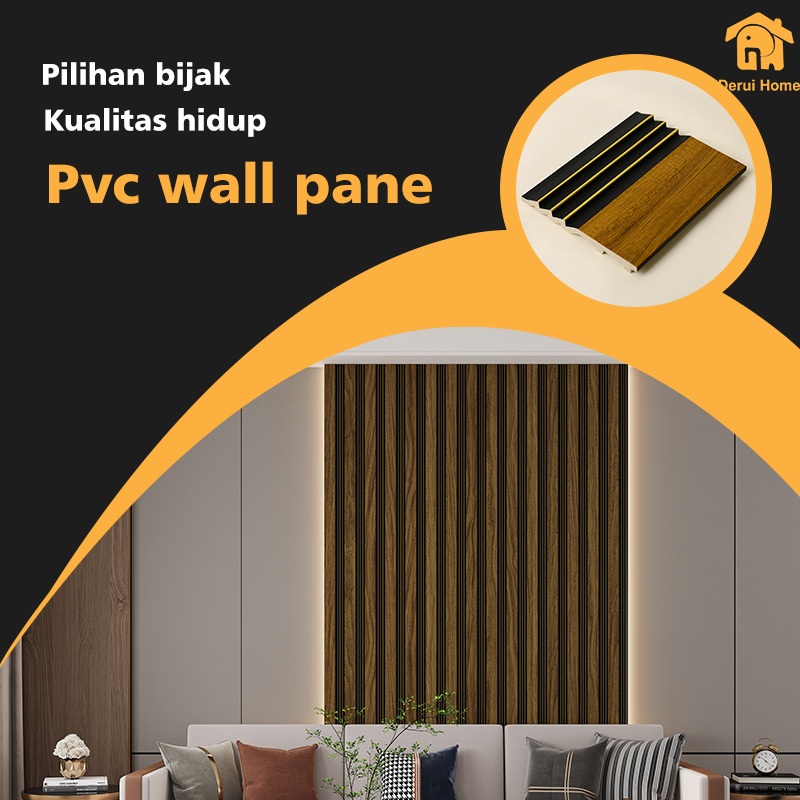 Jual Wall Panel Dekorasi Dinding (2.9Meter * 12CM) Wall panel Wood ...