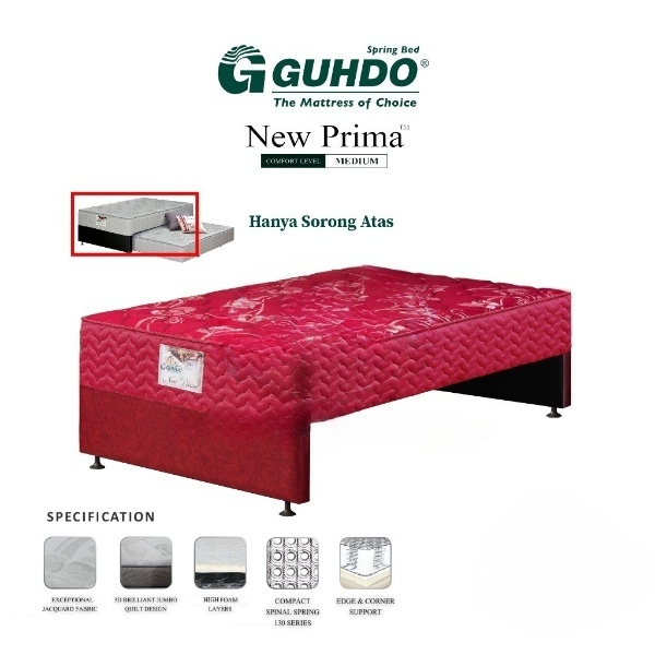 Jual Ranjang atas 2in1 New Prima 90 100 120 140 160 180 (TANPA SORONG & HB) - Guhdo / Spring bed ...