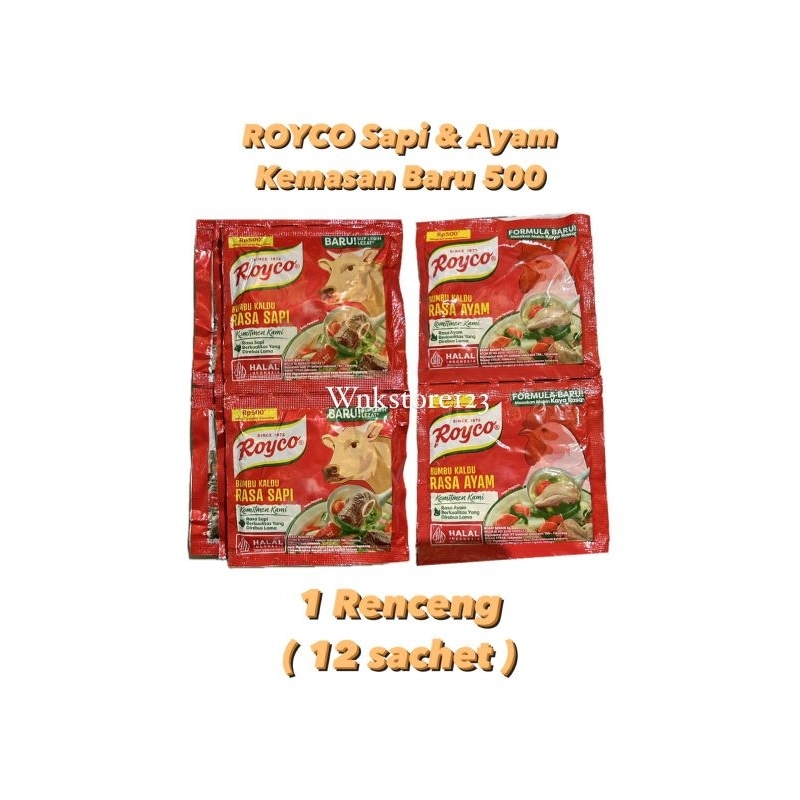 Jual Royco Sapi dan Ayam bumbu kaldu penyedap rasa 8gram | Shopee Indonesia