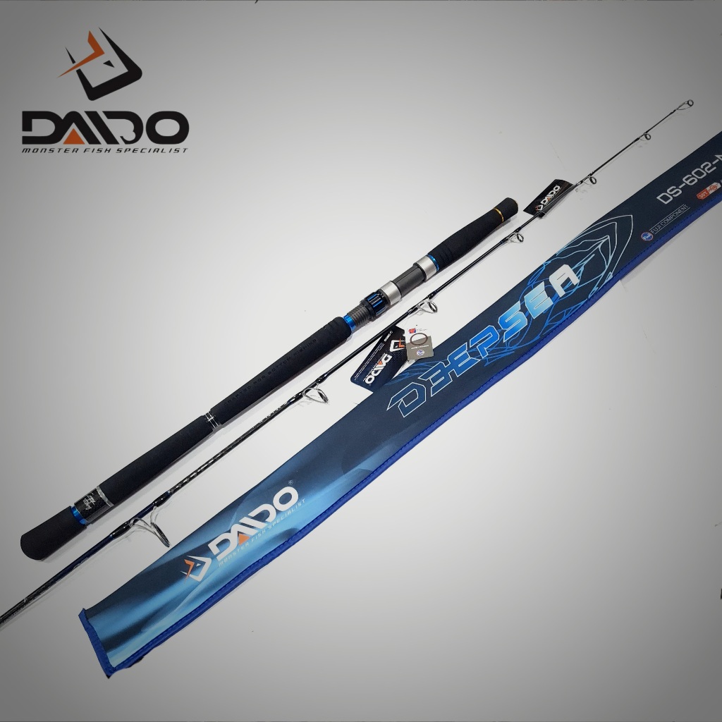Jual joran jigging daido DEEP SEA solid carbon (ring fuji) | Shopee ...
