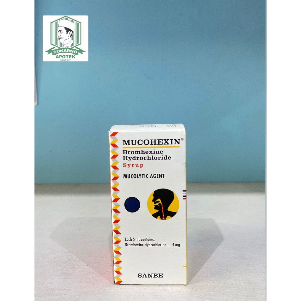 Jual MUCOHEXIN SYRUP 120ML// OBAT BATUK BERDAHAK DEWASA BROMHEXIN ...