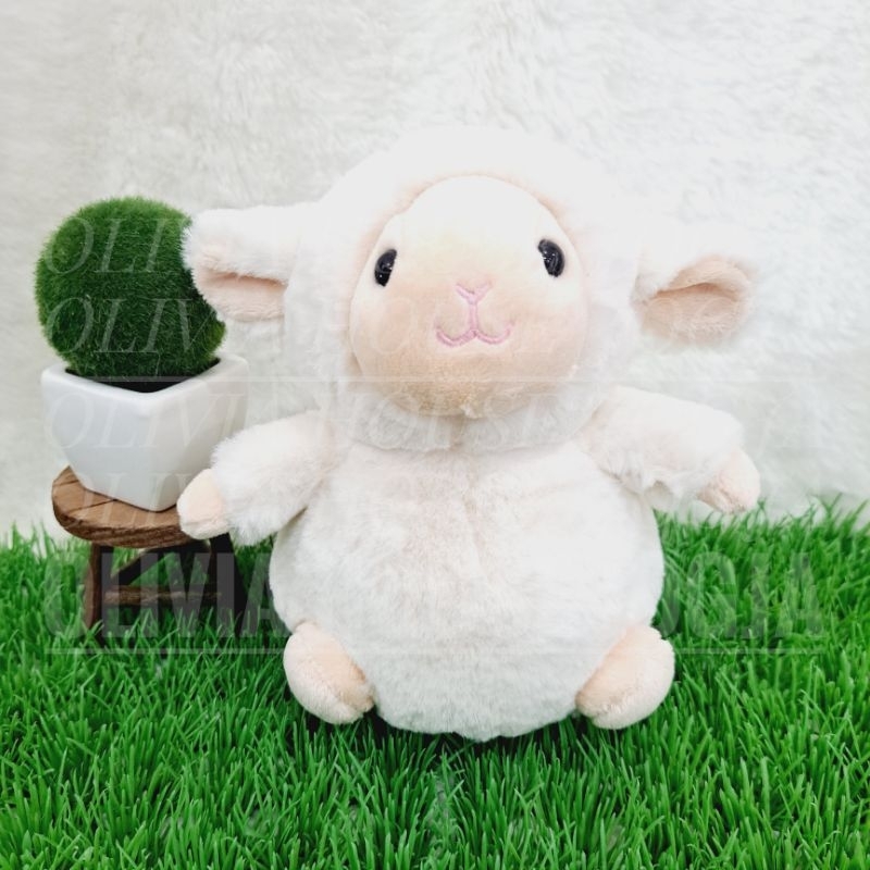 Jual Boneka Domba Putih Isi Pasir S Boneka Kambing Gembul Boneka Domba ...