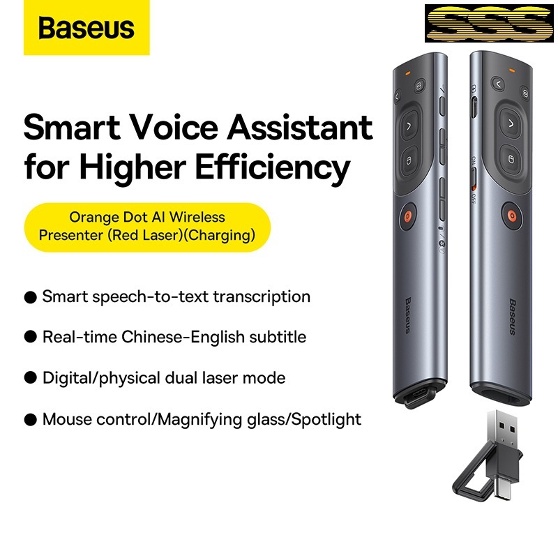 Jual Laser Pointer Baseus Spotlight AI Wireless Presenter Laser Pointer ...