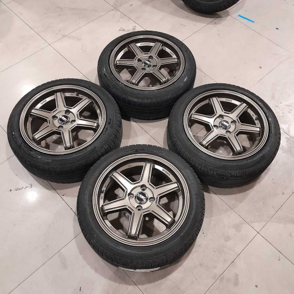 Jual Velg Mobil Bekas Racing HSR Yaris R16 Lebar 7 Baut 4x100 Cocok ...