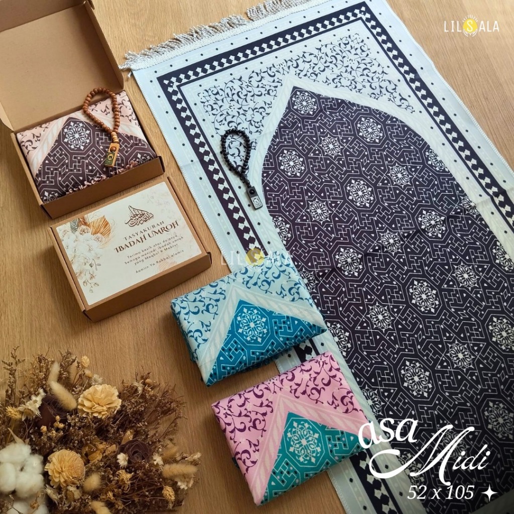 Jual Hampers Sajadah AsaMidi Suede Souvenir Tasyakuran Haji Umroh ...