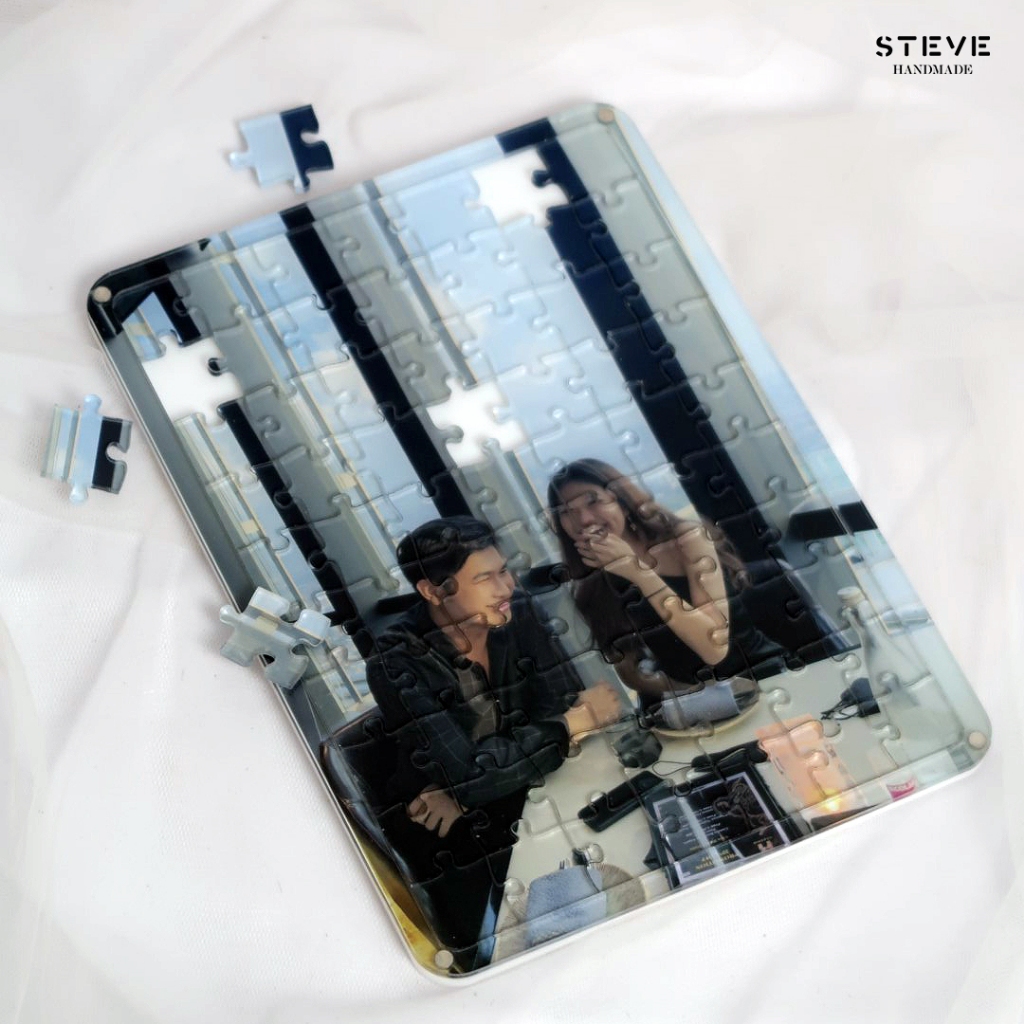 Jual Custom Foto Acrylic Puzzle Frame Jigsaw Akrilik Hadiah Anniversary ...