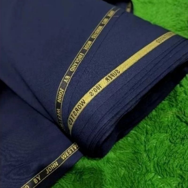Jual Kain navy john westwood dasar celana baju setelan seragam kantor ...