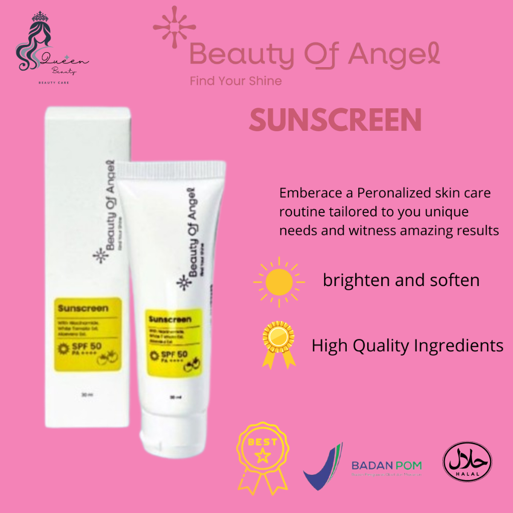 Jual Beauty of Angel - Sunscreen SPF 50 PA +++++ With White Tomato 30ml ...