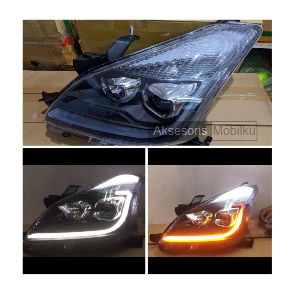 Jual Lampu Headlamp Toyota Avanza Daihatsu Xenia Led Projector Running ...