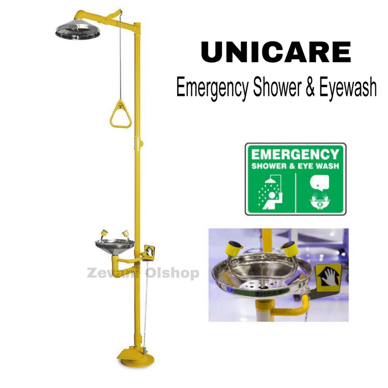 Jual Eyewash Unicare Emergency Shower / Alat Pencuci Mata | Shopee ...