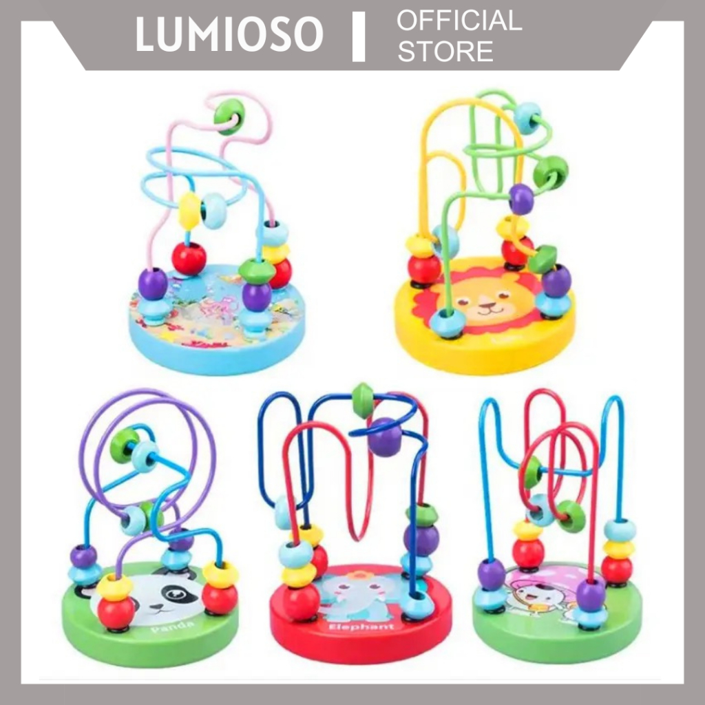 Jual [COD] Mainan Anak Mini Round Beads Mainan Edukasi Jalur Kawat ...