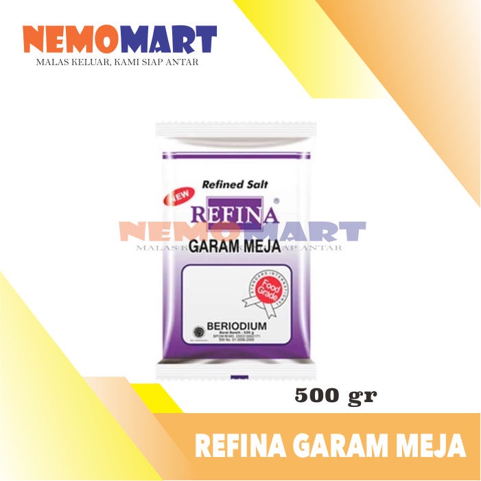 Jual GARAM MEJA BERYODIUM REFINA MURNI 500 G GR GRAM REFINED SALT ...