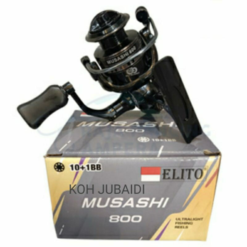 Jual reel pancing mini UL ultralight game one way elito musashi 500 800 ...