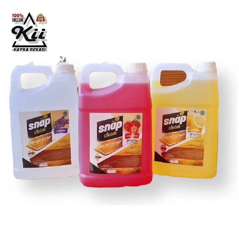Jual Snap Clean Hand Soap - Cairan Sabun Cuci Tangan 4 Liter | Shopee ...