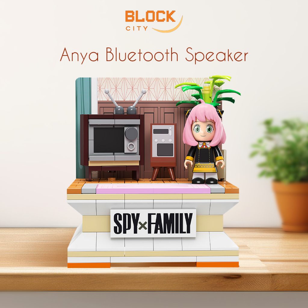 Jual Block City- Spy X Family Bluetooh Speaker Puzzle Block Balok Susun ...