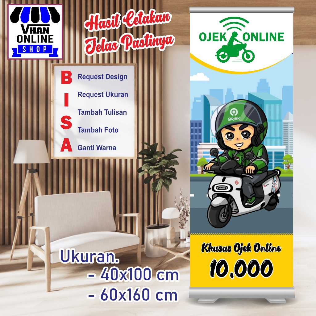 Jual Custom Banner Spanduk MMT Ojek Online, Atau Tukang Ojek | Shopee ...