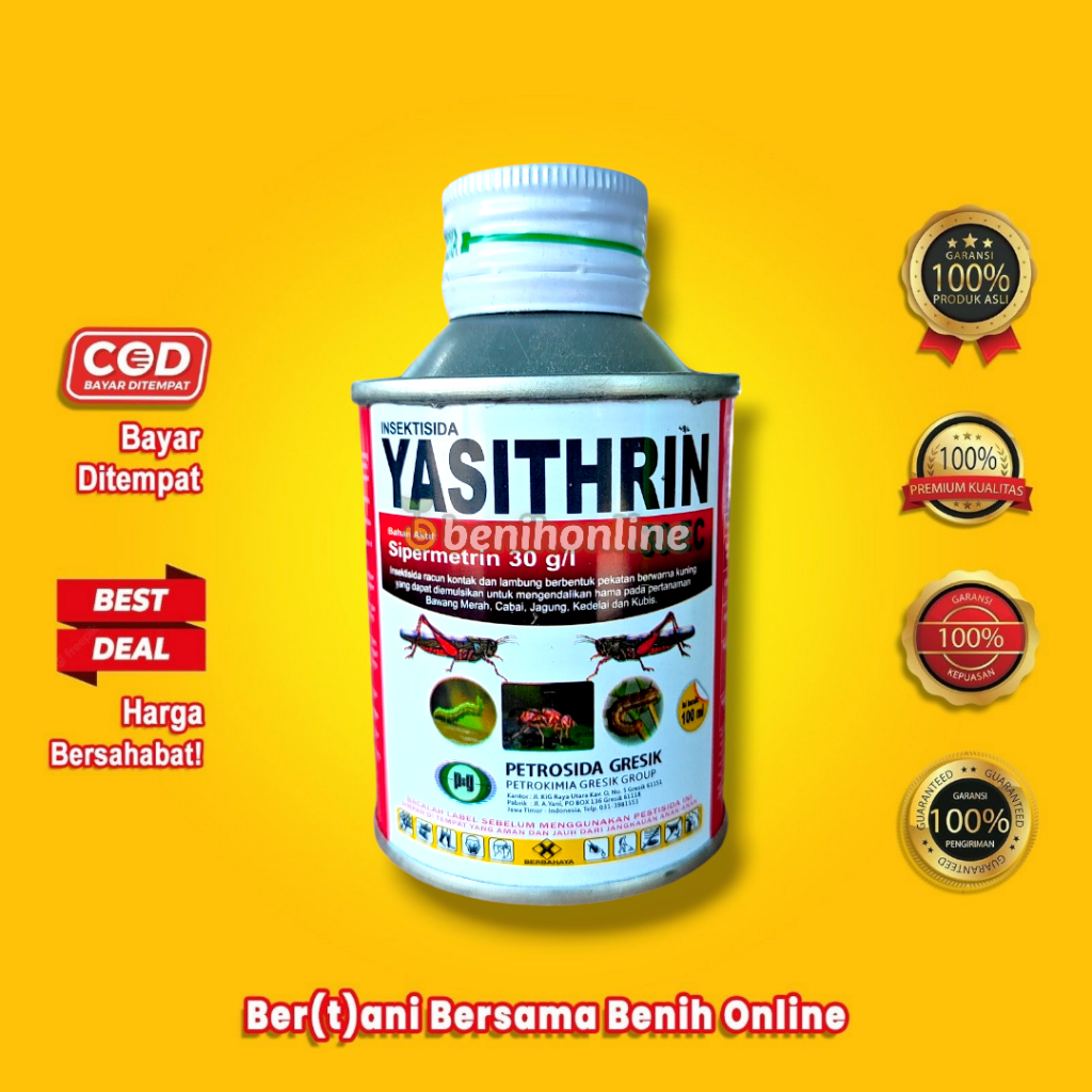 Jual INSEKTISIDA YASITHRIN 30EC 100 ml sipermetrin pembasmi hama ...
