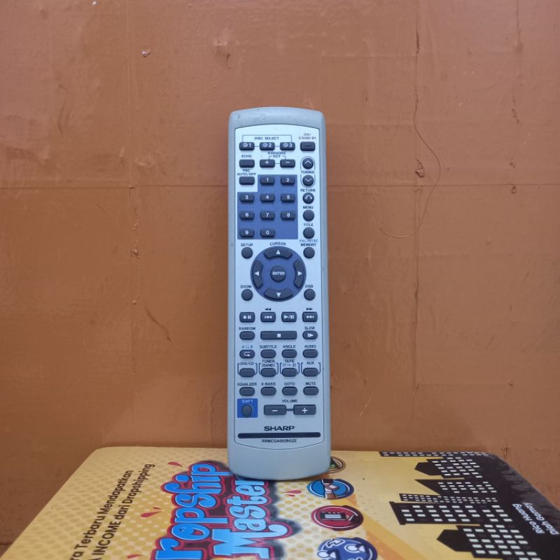 Jual REMOTE DVD KARAOKE HOME THEATER SHARP SERI RRMCGA002BGZZ | Shopee ...