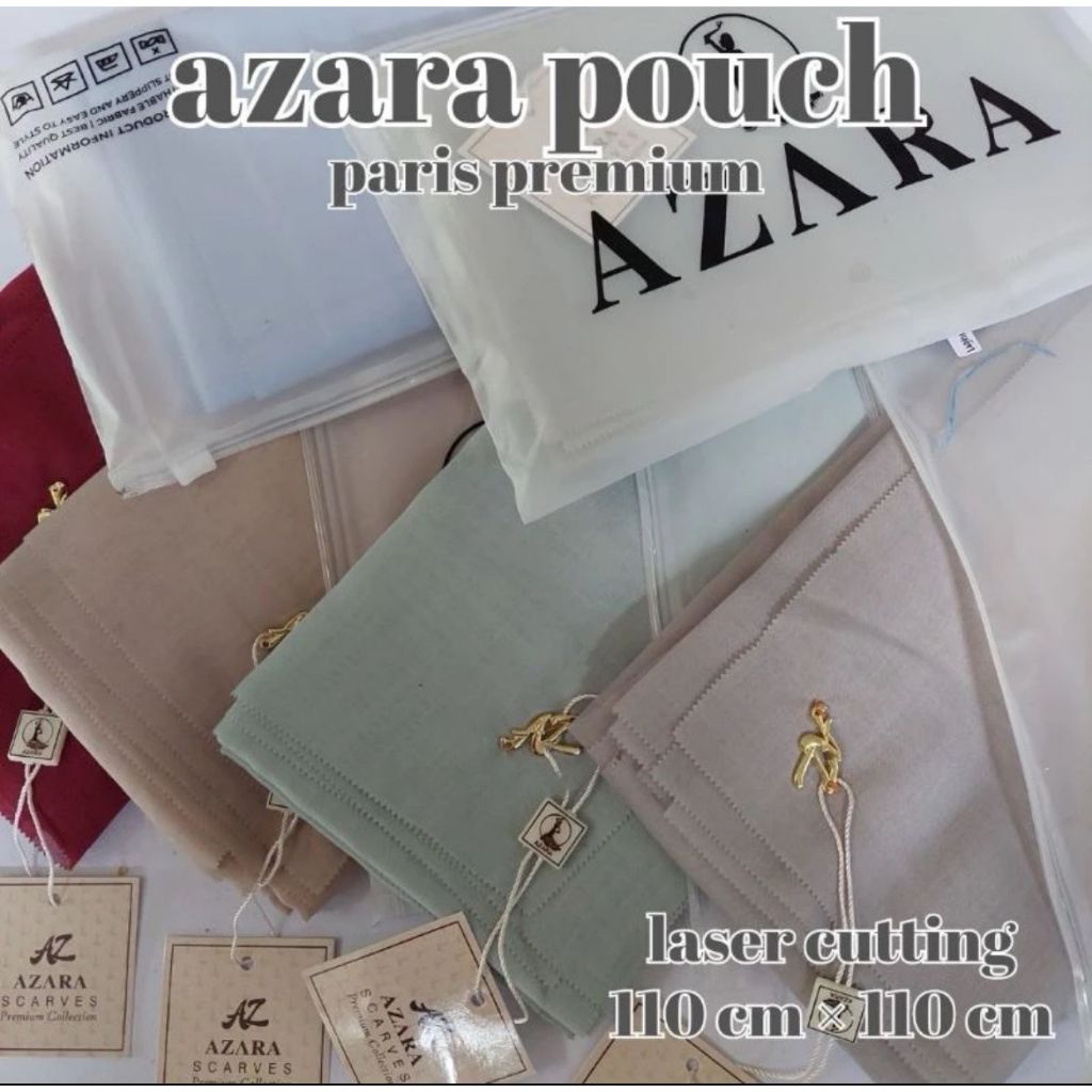 Jual BAS Azara Hijab Segi Empat Tepi Laser Cut / Jilbab Voal Azara ...