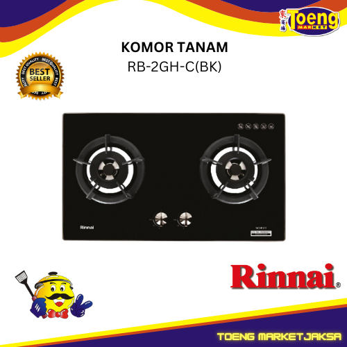 Jual KOMPOR TANAM / BUILT IN HOB RB-2GH-C(BK) RINNAI | Shopee Indonesia