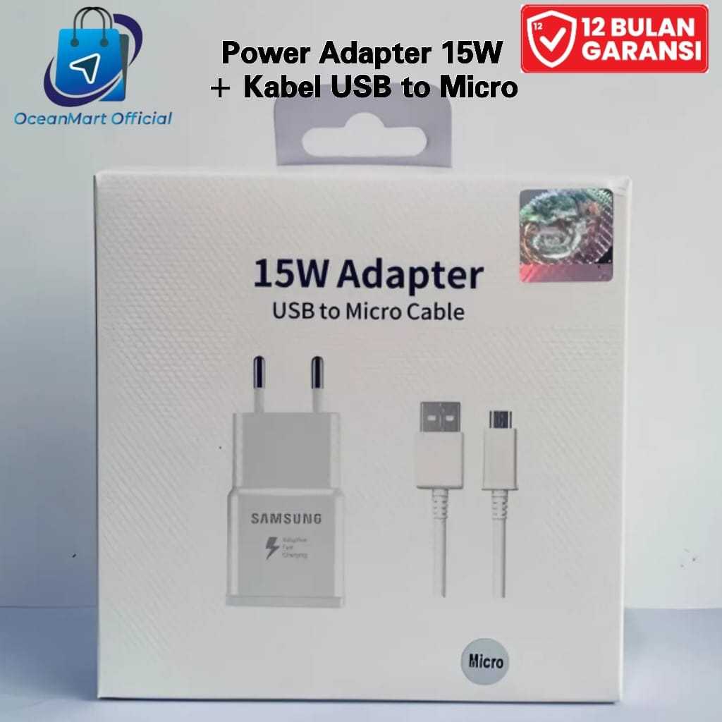 Jual CHARGER Samsung Kabel Data Micro Fast Charging 15W Original USB S6 ...