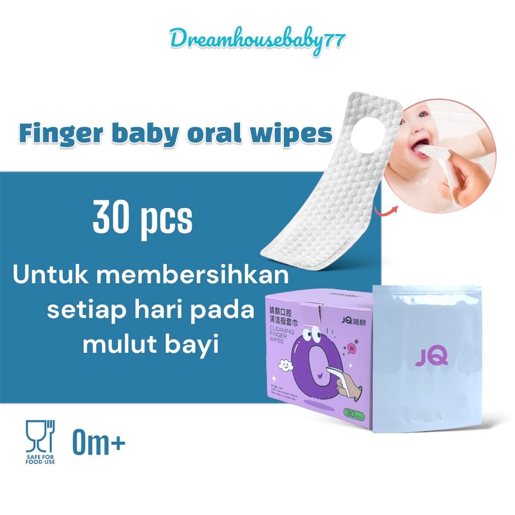 Jual Baby Oral Cleaner Finger Wipes / Kasa Pembersih Mulut Jari / Oral ...