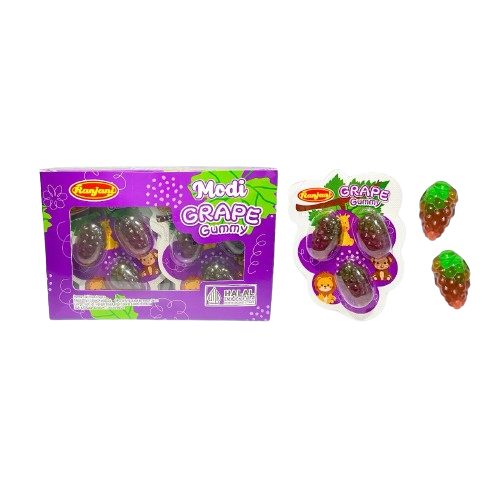 Jual Ranjani MODI GRAPE Gummy Candy Permen Bentuk Buah Anggur 1 Pak isi ...