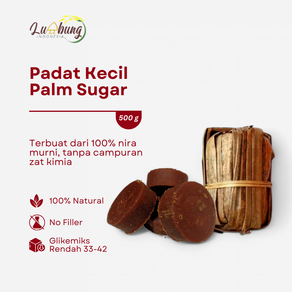 Jual Lumbung Indonesia Gula Aren 33 Padat Kawung 500gr - Kecil Organik ...
