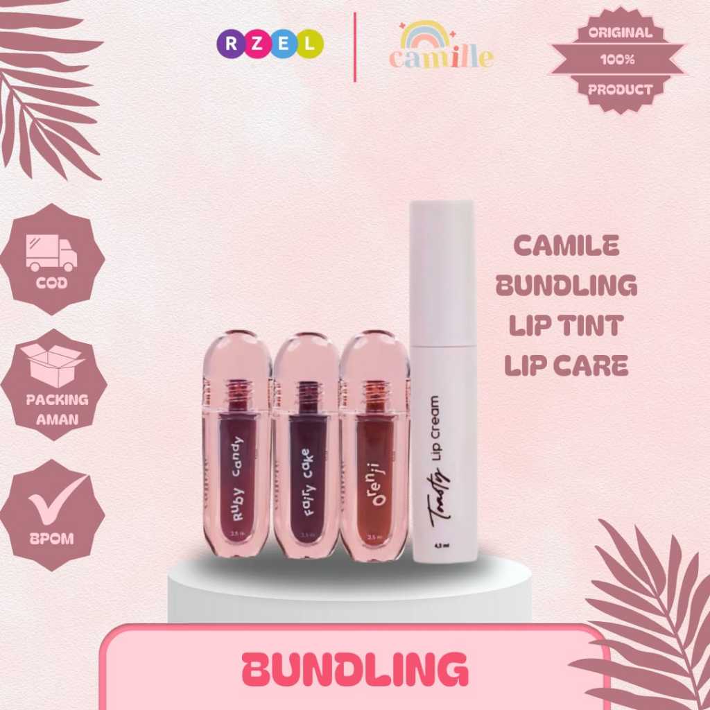 Jual FREE GIFT ️Bundling NEW Camille Beauty Lip Tint Lip Cream Camille ...
